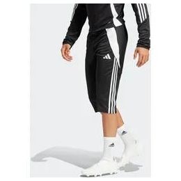 Trainingshose Adidas PERFORMANCE "TIRO24 3/4PNT", Herren, Gr. L, N-Gr, schwarz-weiß (schwarz, weiß), Obermaterial: 100% Polyester, sportlich, 3/4-Länge, Hosen