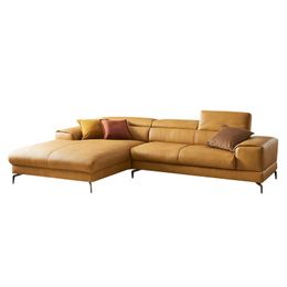 W.Schillig Ecksofa »Piedroo, Designsofa mit tollem Sitzkomfort, elegant und bequem, L-Form« Kopfteilverstellung, wahlweise mit...