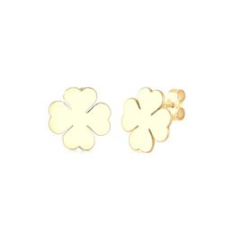 Elli Paar Ohrstecker &raquo;Ohrstecker Kleeblatt 925 Sterling Silber&laquo; Gold onesize Ohrringe f&uuml;r Damen verleihen jedem Outfit einen Hauch von Eleganz