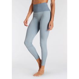 Vivance ACTIVE Leggings in Jacquardmuster und breitem Bund hellblau XS (32/34) - N-Gr N-Gr XS (32/34) Sportliche Leggings mit Muster