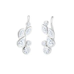 Elli Paar Ohrh&auml;nger &raquo;Earcuff Tropfen Zirkonia Wei&szlig; 925 Sterling Silber&laquo; Silber onesize Ohrringe f&uuml;r Damen mit Zirkonia Steinen verleihen jedem...