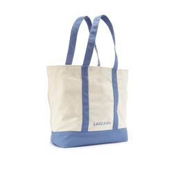 Lascana Shopper Strandtasche, Handtasche, Schultertasche, große Tasche, Tragetasche beige-blau