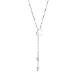 Elli Kette mit Anhänger »Y-Kette Herz Liebe Pfeil Amore 925 Sterling Silber« Silber 45 Halskette für Damen verleiht jedem Outfit einen Hauch von...