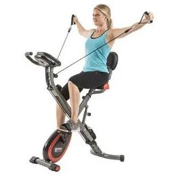 Heimtrainer "Multi-Function X-BIKE (mit/ohne Unterlegmatte)" Gr. 2, rot (rot, schwarz), Motive Fitness by U.N.O., Fahrradtrainer, mit Unterlegmatte, klappbar, B:53cm H:115cm L:100cm