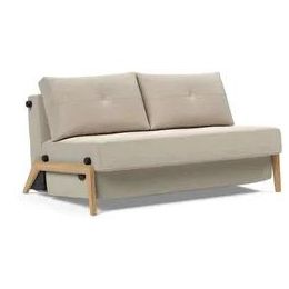 Schlafsofa INNOVATION LIVING TM "Cubed Klappsofa, hochwertige Schlaffunktion, Design und extra Komfort", beige (sand), B:148cm H:79cm T:98cm, Sofas, Frontauszug, sehr platzsparend, abgewinkelt Sitzen, waagerecht liegen