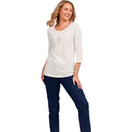 Damen 3/4-Arm-Shirt im Doppelpack champagner + lavendel, Gr&ouml;&szlig;e 50