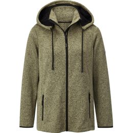 Damen Fleecejacke mit Antipilling-Ausr&uuml;stung schilf-meliert, Gr&ouml;&szlig;e 40