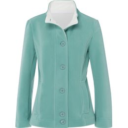 Damen Jacke in Fleece-Qualit&auml;t salbei, Gr&ouml;&szlig;e 38