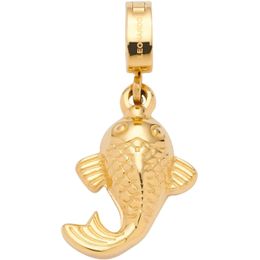 Charm-Einhänger Leonardo "Anhänger Ari Clip&Mix, 023659", gold (gelbgoldfarben), Charms, Damen, Edelstahl