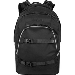 Schulrucksack McNeill "Milo schwarz", Kinder, Gr. B/H/T: 30cm x 43cm x 23cm, schwarz, Polyester, Rucksäcke