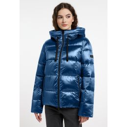 Frieda & Freddies New York Outdoorjacke FRIEDA & FREDDIES "Thermolite Jacket / Scott", Damen, Gr. 38, blau (mittelblau), 100% Polyamid, casual, regular fit, ohne Ausschnitt, Langarm, Jacken, mit Kapuze