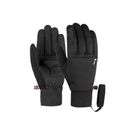 Skihandschuhe Reusch "Backcountry TOUCH-TEC™", Damen, Gr. 10, silber (schwarz, silberfarben), 93% Polyester, 5% Polyamid, 1% Polyurethan, 1% Elasthan, mehrfarbig, klassisch, Handschuhe, in sportlichem Design