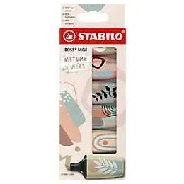 Stabilo BOSS MINI 07/06-31 Textmarker Farbig Sortiert Breit Keilspitze 5 mm 6 Stück