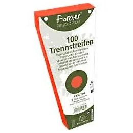 Exacompta Forever Trennstreifen Blanko 105 x 240 mm Orange Karton 13565E 600 Stück