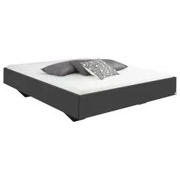 Futonbett Rauch "Phoenix", grau (graumetallic), B:165cm H:41cm L:206cm, Betten, ohne Kopfteil