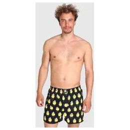 Lousy Livin Underwear Boxershorts LOUSY LIVIN "Toast Zitrone", Herren, Gr. S, schwarz, 100% Baumwolle, bedruckt, Unterhosen, mit coolen Comic-Motiven