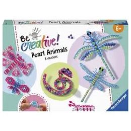 Kreativset Ravensburger "Pearl Animals", bunt, Kreativsets, KinderB:23cm H:6cm L:34cm, Made in Europe, B:23cm H:6cm L:34cm