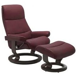 Relaxsessel stressless "View", rot (bordeaux batick), B:78cm H:105cm T:78cm, Leder BATICK: BATICK ist ein leicht korrigiertes, durchgefärbtes und genarbtes Möbelleder, bei dem die meisten Unebenheiten und Spuren in der Regel entfernt wurden., Leder PALOMA: PALOMA ist ein durchgefärbtes Semianilin-Möbelleder mit natürlicher Narbung., ROHLEDER Stoff Q2 FARON: Ein fester zuverlässiger Bouclu00e9 mit 