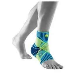 Fußbandage Bauerfeind "Ankle Support", Herren, Gr. M, blau, Obermaterial: 57% Baumwolle, 41% Polyester, 2% Elasthan, Bandagen, für den rechten Fuß