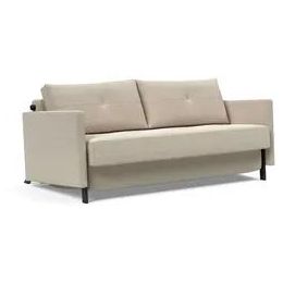 Schlafsofa INNOVATION LIVING TM "Cubed Klappsofa, hochwertige Schlaffunktion, Design und extra Komfort", beige (sand), B:174cm H:77cm T:103cm, Sofas, Frontauszug, sehr platzsparend, abgewinkelt Sitzen, waagerecht liegen