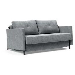 Schlafsofa INNOVATION LIVING TM "Cubed Klappsofa, hochwertige Schlaffunktion, Design und extra Komfort", grau (granit), B:154cm H:77cm T:103cm, Sofas, Frontauszug, sehr platzsparend, abgewinkelt Sitzen, waagerecht liegen