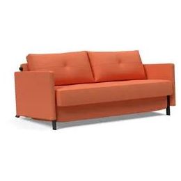 Schlafsofa INNOVATION LIVING TM "Cubed Klappsofa, hochwertige Schlaffunktion, Design und extra Komfort", braun (rust), B:174cm H:77cm T:103cm, Sofas, Frontauszug, sehr platzsparend, abgewinkelt Sitzen, waagerecht liegen