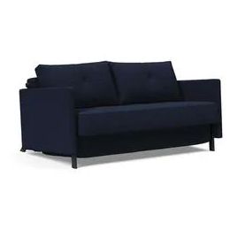 Schlafsofa INNOVATION LIVING TM "Cubed Klappsofa, hochwertige Schlaffunktion, Design und extra Komfort", blau, B:154cm H:77cm T:103cm, Sofas, Frontauszug, sehr platzsparend, abgewinkelt Sitzen, waagerecht liegen