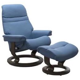 Relaxsessel stressless "Sunrise", blau (lazuli blau), Material Bezug, Ausführung / Funktion, Maße B/H/T, Leder BATICK: BATICK ist ein leicht korrigiertes, durchgefärbtes und genarbtes Möbelleder, bei dem die meisten Unebenheiten und Spuren in der Regel entfernt wurden., Leder PALOMA: PALOMA ist ein durchgefärbtes Semianilin-Möbelleder mit natürlicher Narbung., ROHLEDER Stoff Q2 FARON: Ein fester z