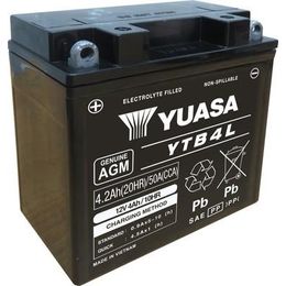 Yuasa YTB4L 12V 4Ah 50A Starterbatterie