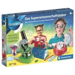 Experimentierkasten Clementoni "Galileo, Das Superwissenschaftslabor", bunt, Experimentierkästen, Kinder, Made in Europe