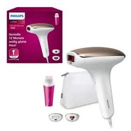 IPL-Haarentferner Philips "Lumea S7000 BRI924/00", rosa (weiß, rosé), IPL-Haarentferner, Damen, Kunststoff, 2 Aufsätze (Körper und Gesicht), inkl. Visa Pure Mini-Gesichtsbürste