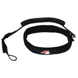 F 2 SUP-Leash F2 "HIP Leash Coiled unisex 8mm/305cm black 2022", schwarz, Leinen, L/B: 3,05m x 5cm, Neopren, Kunststoff, Edelstahl, uni, B:5cm L:3,05m