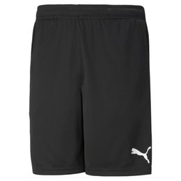 Trainingsshorts Puma "TEAMRISE TRAINING SHORTS", Herren, Gr. M, N-Gr, schwarz-weiß (Puma schwarz, Puma weiß), Interlock, Obermaterial: 100% Polyester, unifarben, sportlich, regular fit normal, Hosen