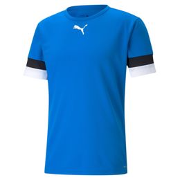 Trainingstop Puma "TEAMRISE JERSEY", Herren, Gr. XXL, bunt (electric blau lemonade, Puma schwarz, Puma weiß), Netz, Obermaterial: 100% Polyester, unifarben, sportlich, regular fit normal, Rundhals, Kurzarm, Tops