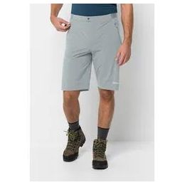 Outdoorhose Jack Wolfskin "PRELIGHT SHORT M", Herren, Gr. S (48), Normalgrößen, silber (silber, grau), OBERSTOFF 84% POLYAMID, 16% ELASTHAN FUTTER 89% POLYESTER, 11% ELASTHAN, Hosen