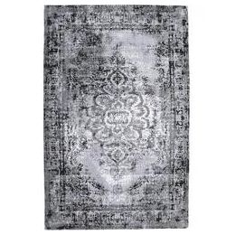 Hochflor-Teppich GUTMANN FACTORY "Puffy 63701", grau, B:170cm H:100mm L:240cm, Baumwolle, Kunstfaser, Teppiche, Vintage Design