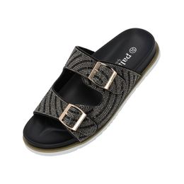 Palado by Sila Sahin Pantolette Damen Größe 39 schwarz / silber
