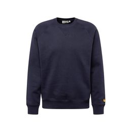 Carhartt Work In Progress Carhartt WIP Sweatshirt 'Chase' Herren Größe S navy / goldgelb