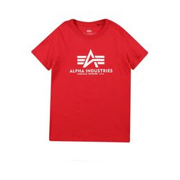 Alpha Industries T-Shirt Jungen Größe 116 rot / weiß