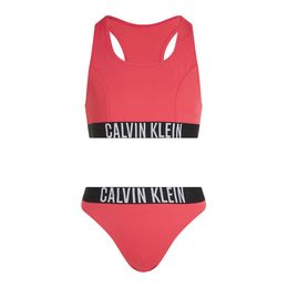 Calvin Klein Swimwear Bikini Mädchen Größe 128/140 hellrot / schwarz / offwhite