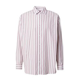 TOPMAN Hemd Herren Größe S burgunder / weiß