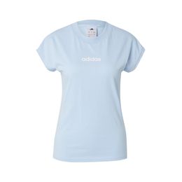 adidas Sportswear Funktionsshirt 'Essentials' Damen Größe M/L hellblau / weiß