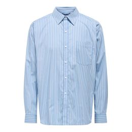 Only & Sons Only & Sons Button Up Shirt male Blue size XS