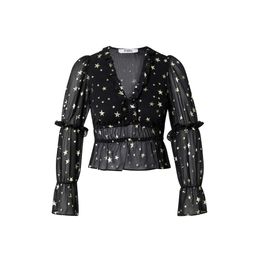 Dorothy Perkins Bluse Damen Größe XS gold / schwarz