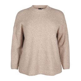 ZIZZI Pullover Damen Gr&ouml;&szlig;e 7XL/8XL taupe