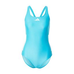 adidas Performance Sportbadeanzug '3-Stripes C-Back' Damen Gr&ouml;&szlig;e XL neonblau / wei&szlig;