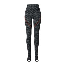 Patrizia Pepe Leggings Damen Größe M orange / schwarz / weiß