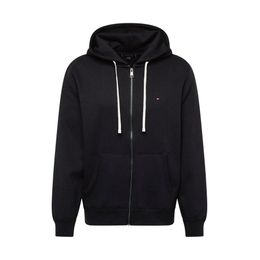 Tommy Hilfiger Zip-Up Hoodie 'ESSENTIAL' male Black size XL