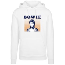 F4NT4STIC Sweatshirt 'David Bowie' Herren Gr&ouml;&szlig;e S navy / orange / wei&szlig;