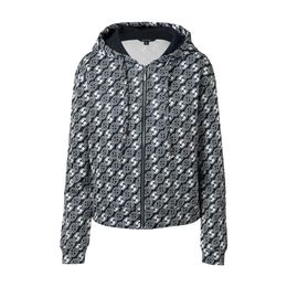 comma, COMMA Sweatjacke Damen Größe XXXL nachtblau / weiß